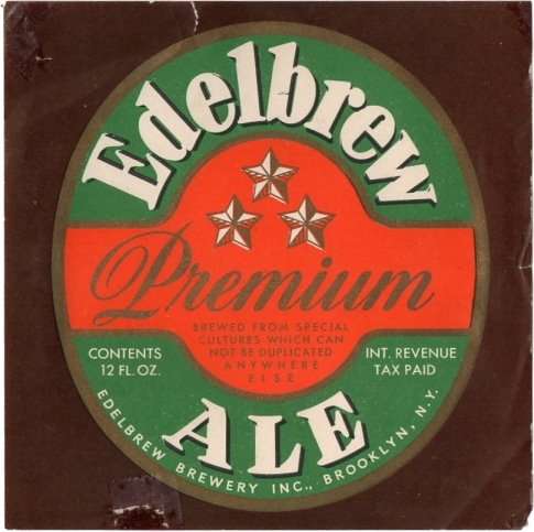 Item #72768 1946 Edelbrew Premium Ale Label NY41-22