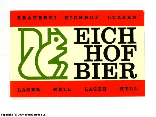 Item #42771 1966 Eichhof Lager Hell Label