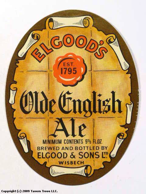 Item #50951 1964 Elgood's Olde English Ale Label