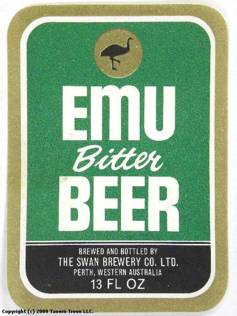 Item #54745 1964 Emu Bitter Beer Label