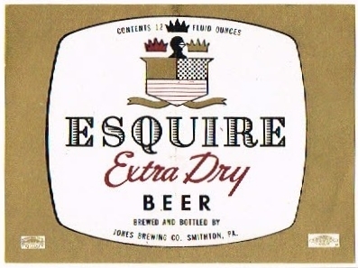 Item #65700 1960 Esquire Extra Dry Beer Label