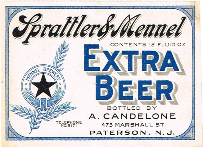 Item #4743 1904 Extra Beer Label ES107-12