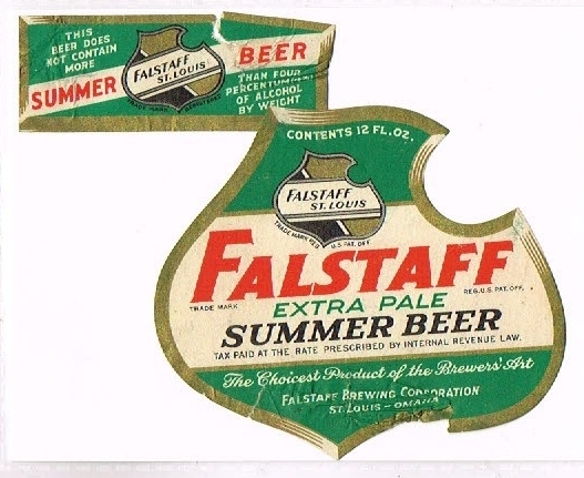 Item #64144 1936 Falstaff Summer Beer Label CS131-02