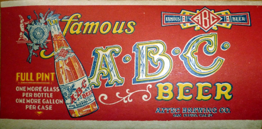 Item #77132 1935 Famous ABC Beer Sign