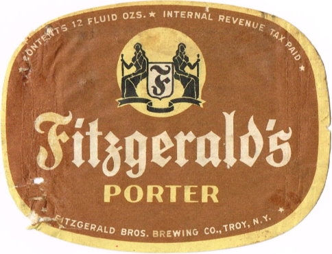 Item #75146 1940 Fitzgerald's Porter Label NY113-23