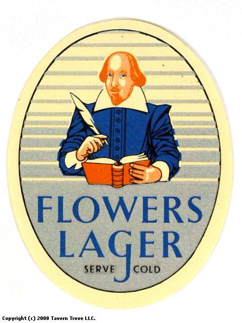 Item #45958 1959 Flowers Lager Label