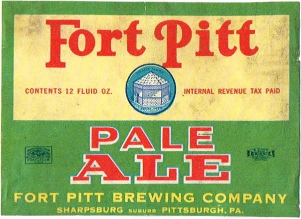 Item #82198 1937 Fort Pitt Pale Ale Label PA93-11