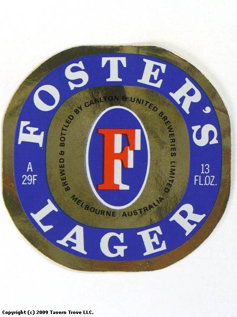 Item #57272 1970 Foster's Lager Label