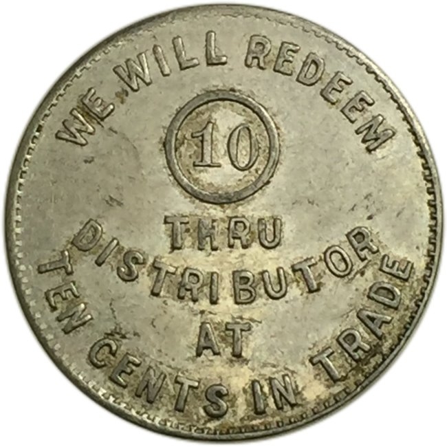 Item #90203 1933 Gettelman Beer 10 token Token