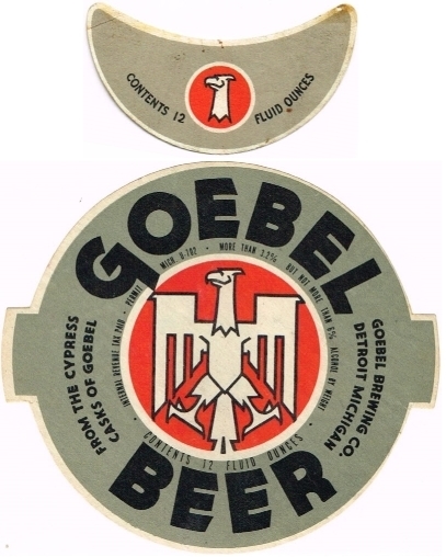 Item #23546 1934 Goebel Beer (93mm) Label CS44-09