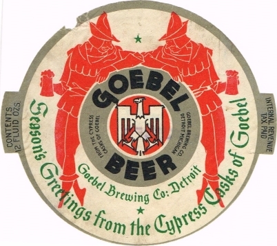 Item #71855 1937 Goebel Beer Label CS44-11V