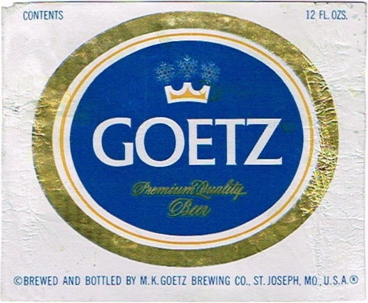 Item #64424 1961 Goetz Premium Quality Beer Label