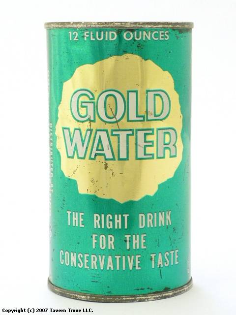 Item #34269 1964 Gold Water Flat Top Can