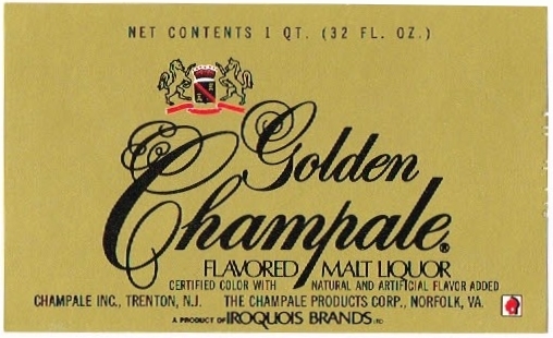 Item #67298 1979 Golden Champale Malt Liquor Label