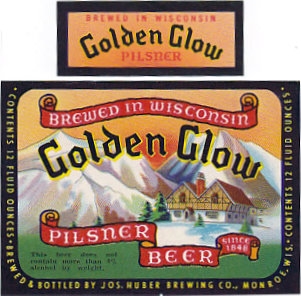 Item #27982 1938 Golden Glow Pilsner Beer Label WI356-42v Unpictured
