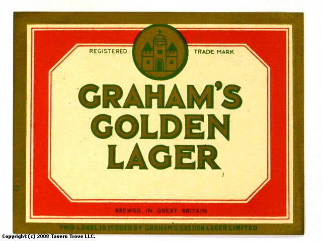 Item #46060 1946 Graham's Golden Lager Label