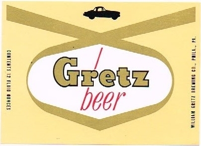 Item #70189 1956 Gretz Beer Label