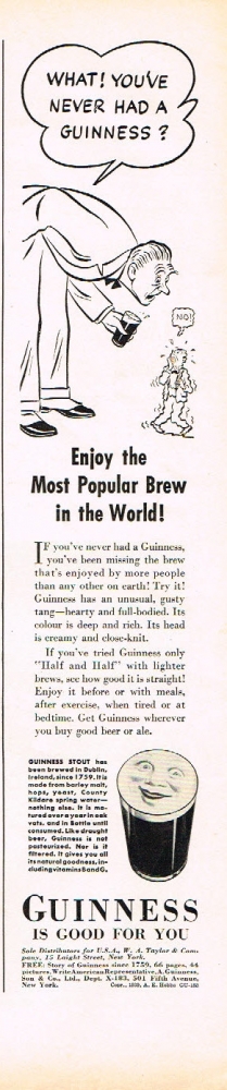 Item #62027 1939 Guinness's Extra Stout Paper Ad