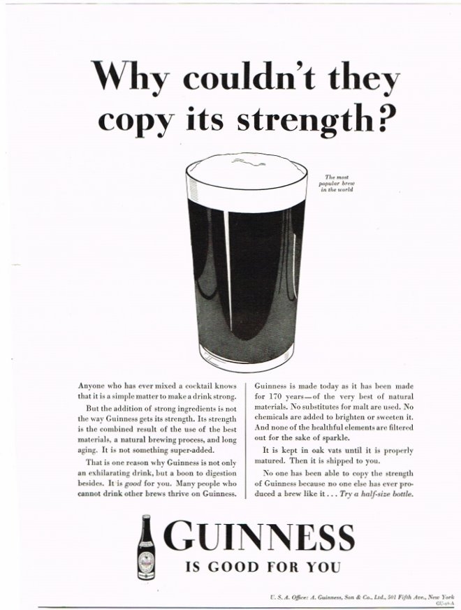 Item #75557 1935 Guinness's Extra Stout Paper Ad