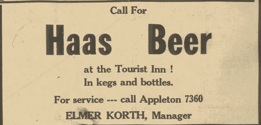 Item #46255 1940 Haas Beer Paper Ad