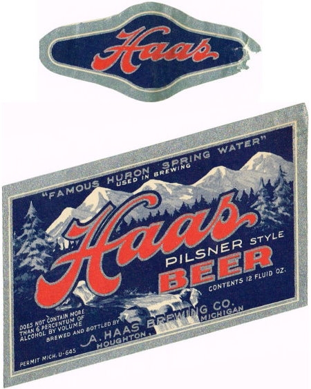 Item #72492 1933 Haas Pilsner Style Beer Label CS62-09
