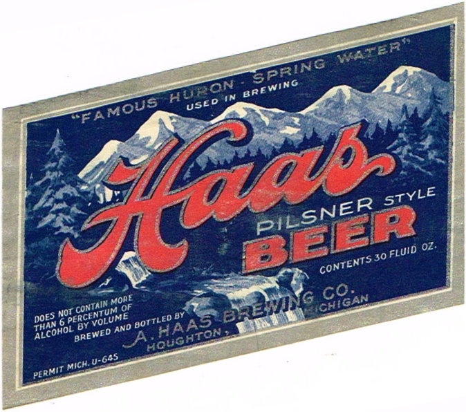 Item #88898 1933 Haas Pilsner Style Beer Label CS62-09