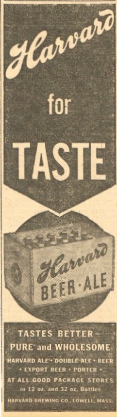 Item #77416 1936 Harvard Beer Paper Ad