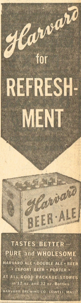 Item #77419 1936 Harvard Beer Paper Ad