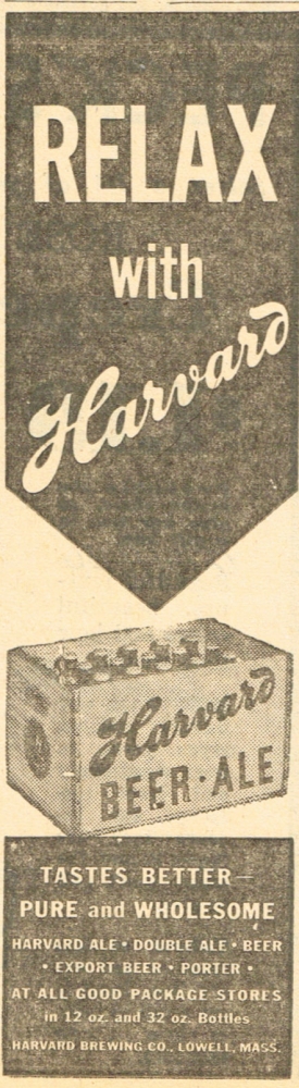 Item #77420 1936 Harvard Beer Paper Ad