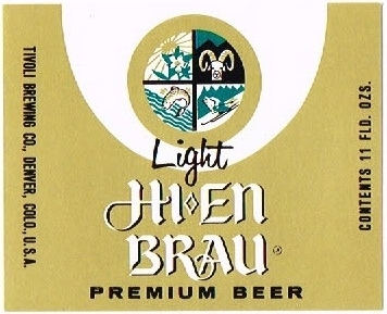 Item #67963 1969 Hi-En Brau Light Beer Label