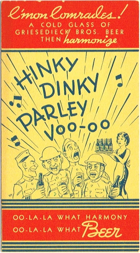 Item #84699 1943 Hinky Dinky Parley Voo-oo songbook Booklet
