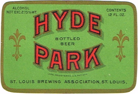 Item #84741 1917 Hyde Park Bottled Beer Label CS137-23