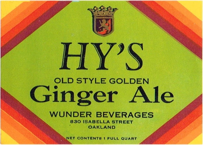 Item #81234 1935 Hy's Ginger Ale Label No Ref.