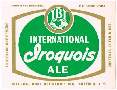 Item #67516 1962 International Iroquois Ale Label