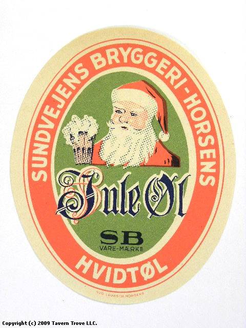 Item #53781 1953 Jule Øl Label