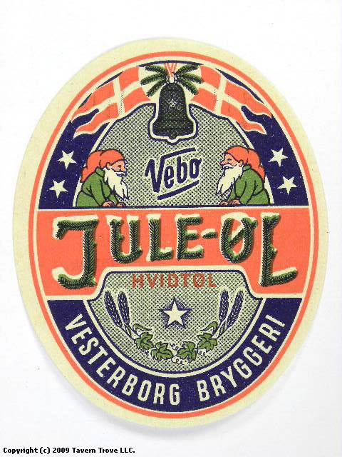 Item #53968 1954 Jule-Øl Label