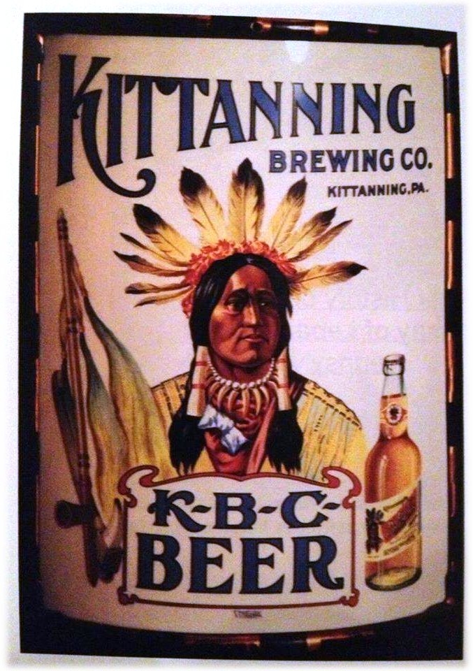 Item #87329 1900 K-B-C Beer corner sign Corner Sign