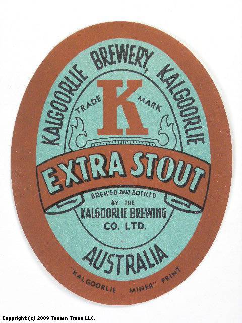 Item #54819 1955 K Extra Stout Label