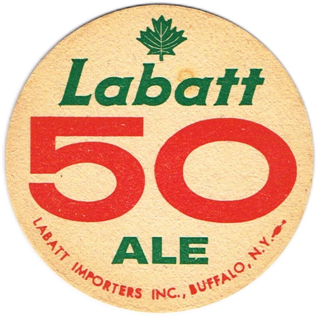 Item #29217 1969 Labatt 50 Ale Coaster ON-LABA-0003A