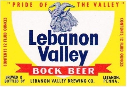 Item #69574 1954 Lebanon Valley Bock Beer Label