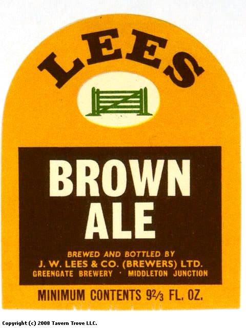 Item #45672 1964 Lees Brown Ale Label