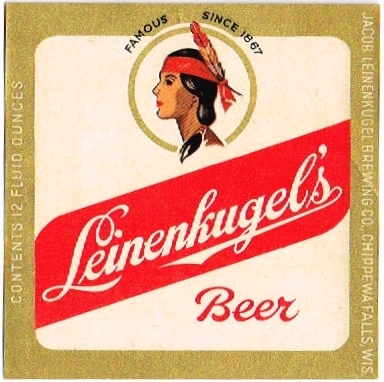 Item #44380 1957 Leinenkugel's Beer Label