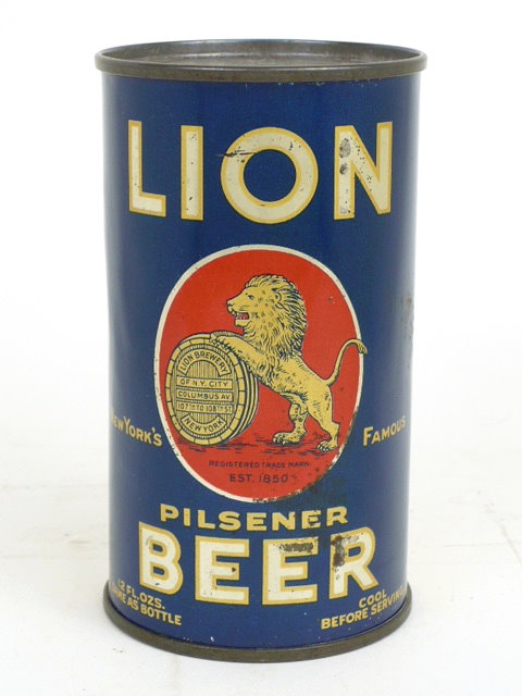 Item #27831 1937 Lion Beer Flat Top Can OI-496