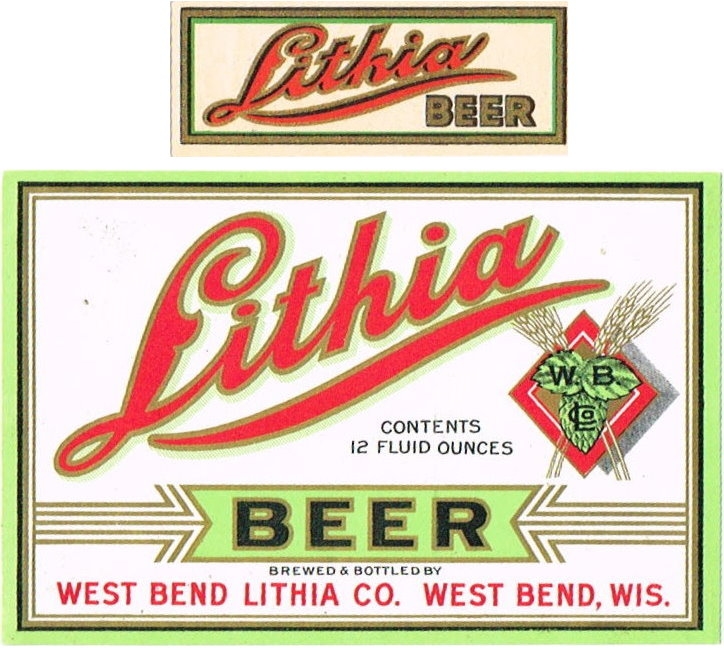 Item #78781 1950 Lithia Beer Label WI525-20