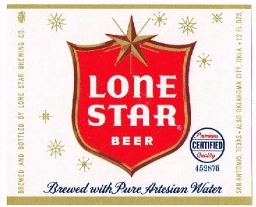 Item #66012 1960 Lone Star Beer Label