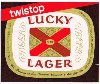 Item #64836 1965 Lucky Extra Beer Label