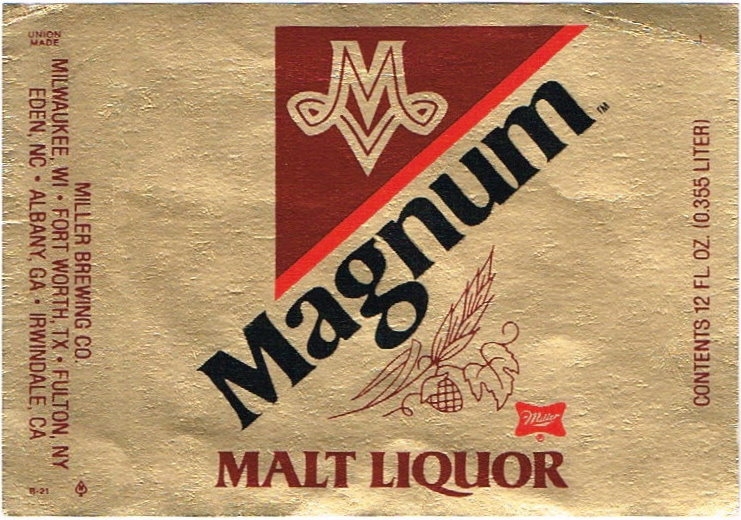 Item #47339 1978 Magnum Malt Liquor Label WI287