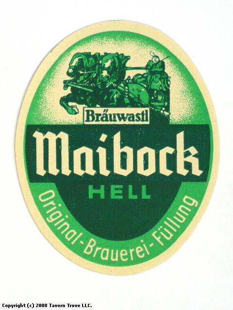 Item #37972 1958 Maibock Hell Label