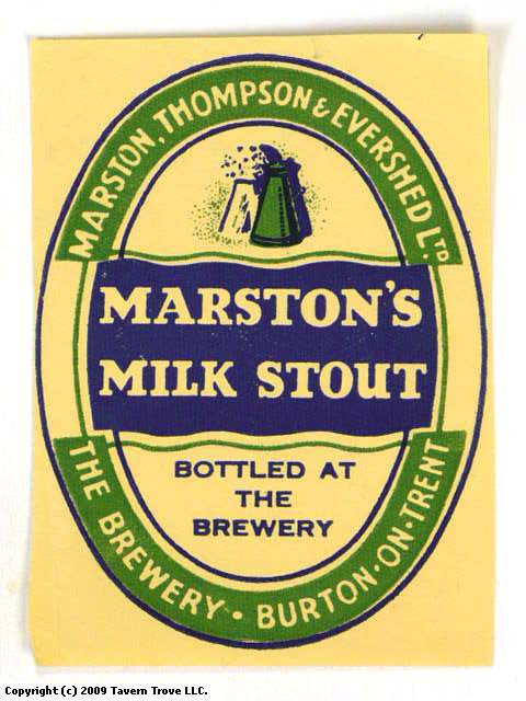 Item #50344 1947 Marston's Milk Stout Label