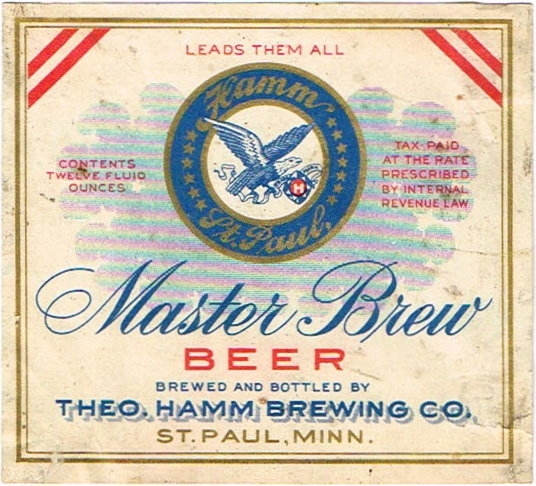 Item #82297 1936 Master Brew Beer Label CS100-01V3